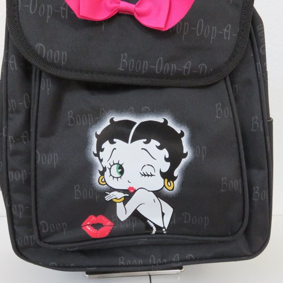 Betty Boop | Bags | Betty Boop Canvas Backpack With Ribbon 3 Inches ...